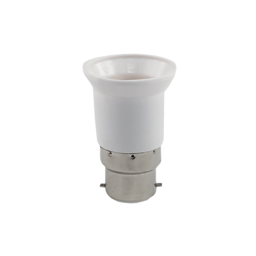 Deluxlite Bayonet Cap B22 (OUT) / Edison Screw E27 (IN) Converter ...